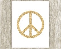 Unique peace sign wall art related items | Etsy