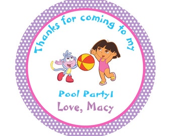 Items similar to Dora the Explorer or Diego Party Favor Tags on Etsy