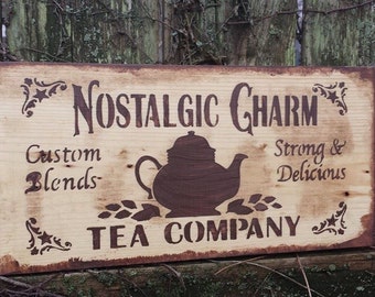 Tea room sign | Etsy