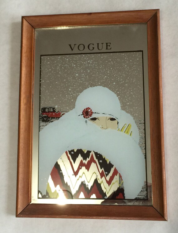 VINTAGE VOGUE Mirror Art Deco Cover Design Vintage Home