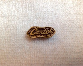 President Jimmy Carter 1976 Peanut Campaign Lapel Pin