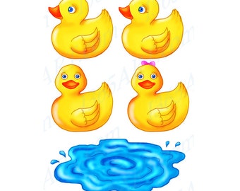 Rubber ducky clipart | Etsy