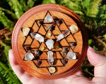Abundance, Luck, Confidence, and Insight Healing Crystal Grid