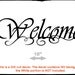 Fancy Welcome Front Door Vinyl Decal Easier Than by WrenGifts