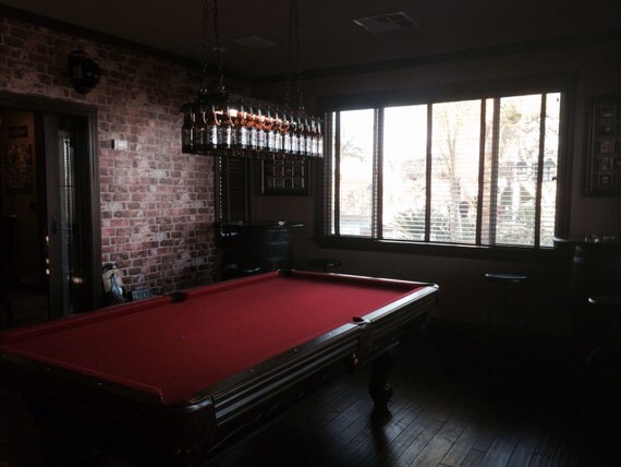 Beer Bottle Pool Table Light