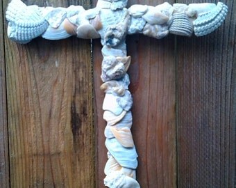 Sea shell cross | Etsy