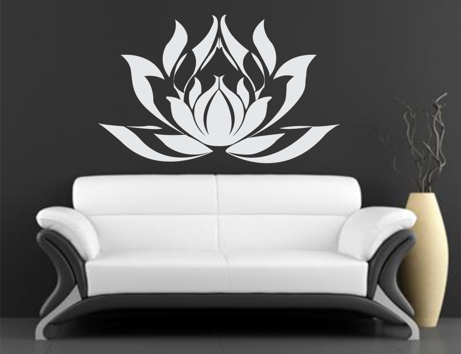 Lotus Wall Decal Vinyl Sticker Decals Decor Design Om Sign