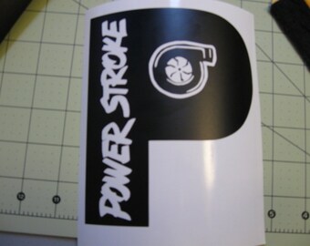 POWERSTROKE turbo Vinyl Decal Sticker DIESEL truck FORD power stroke 6.0