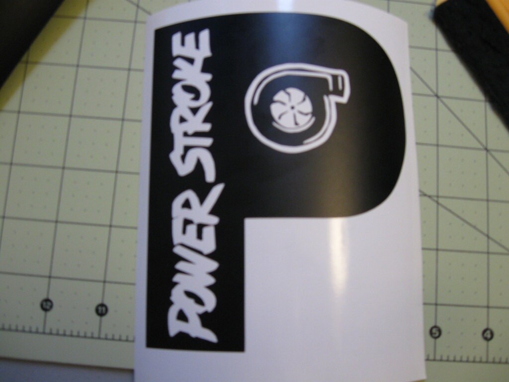 POWERSTROKE turbo Vinyl Decal Sticker DIESEL truck by DecalPal