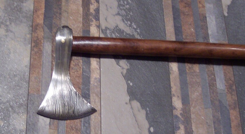 Damascus steel Viking light throwing axe