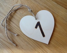 Popular items for heart table numbers on Etsy