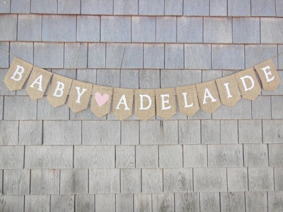 Custom Baby Banner Boy Girl Baby Banner by IchabodsImagination