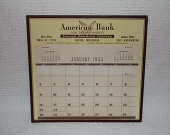 1955 calendar | Etsy