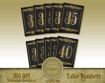 Popular items for 1920s table numbers on Etsy