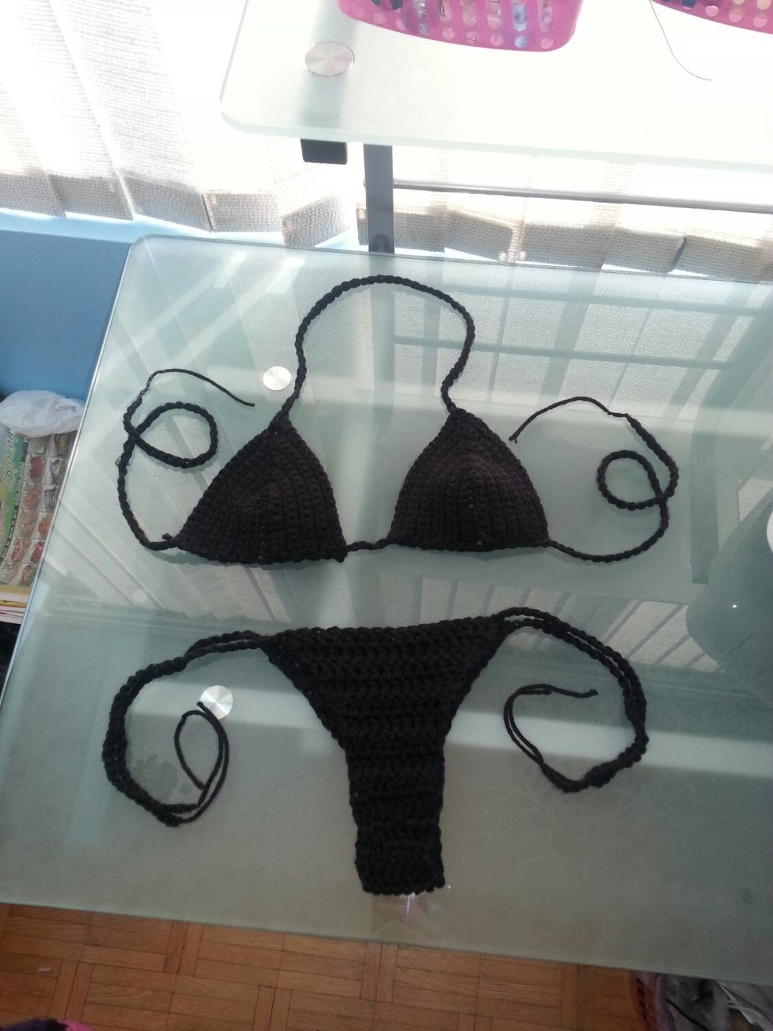 Itty Bitty Crochet Bikini Brazilian Bottoms
