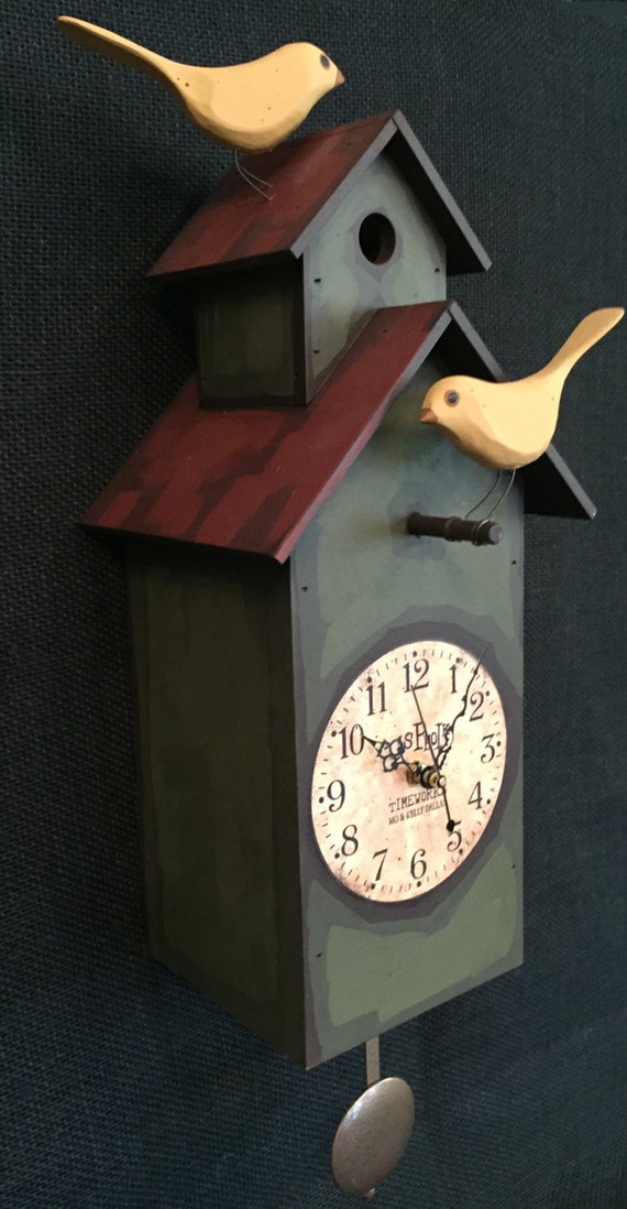 Decorative Bird House Clock
