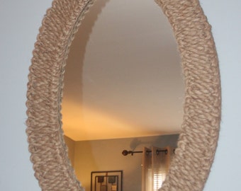 Lot#M355 Hand Crafted - Nautical Rope Mirror-Vertical or Horizontal ...