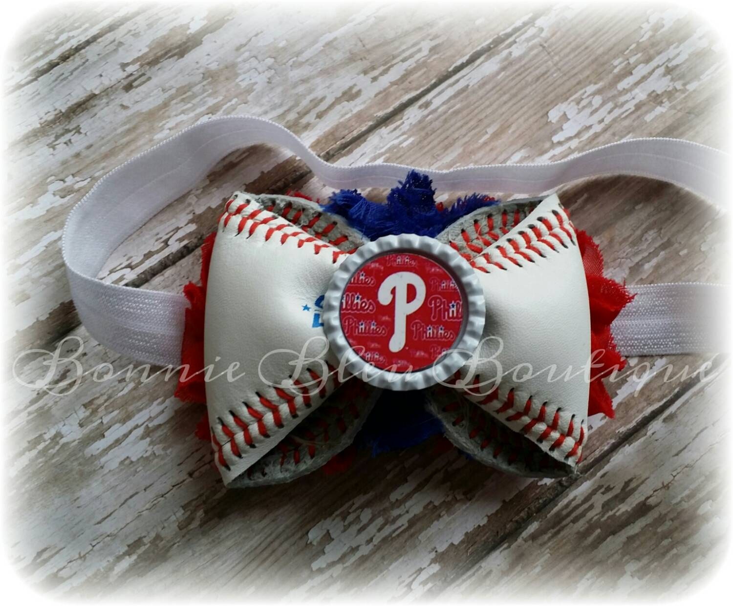 PHILADELPHIA PHILLIES leather baseball by BecauseofKeiraandBri