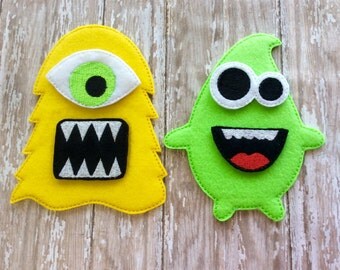 Monster Game Toy Felt Game Busy Book Quiet Felt Board 5