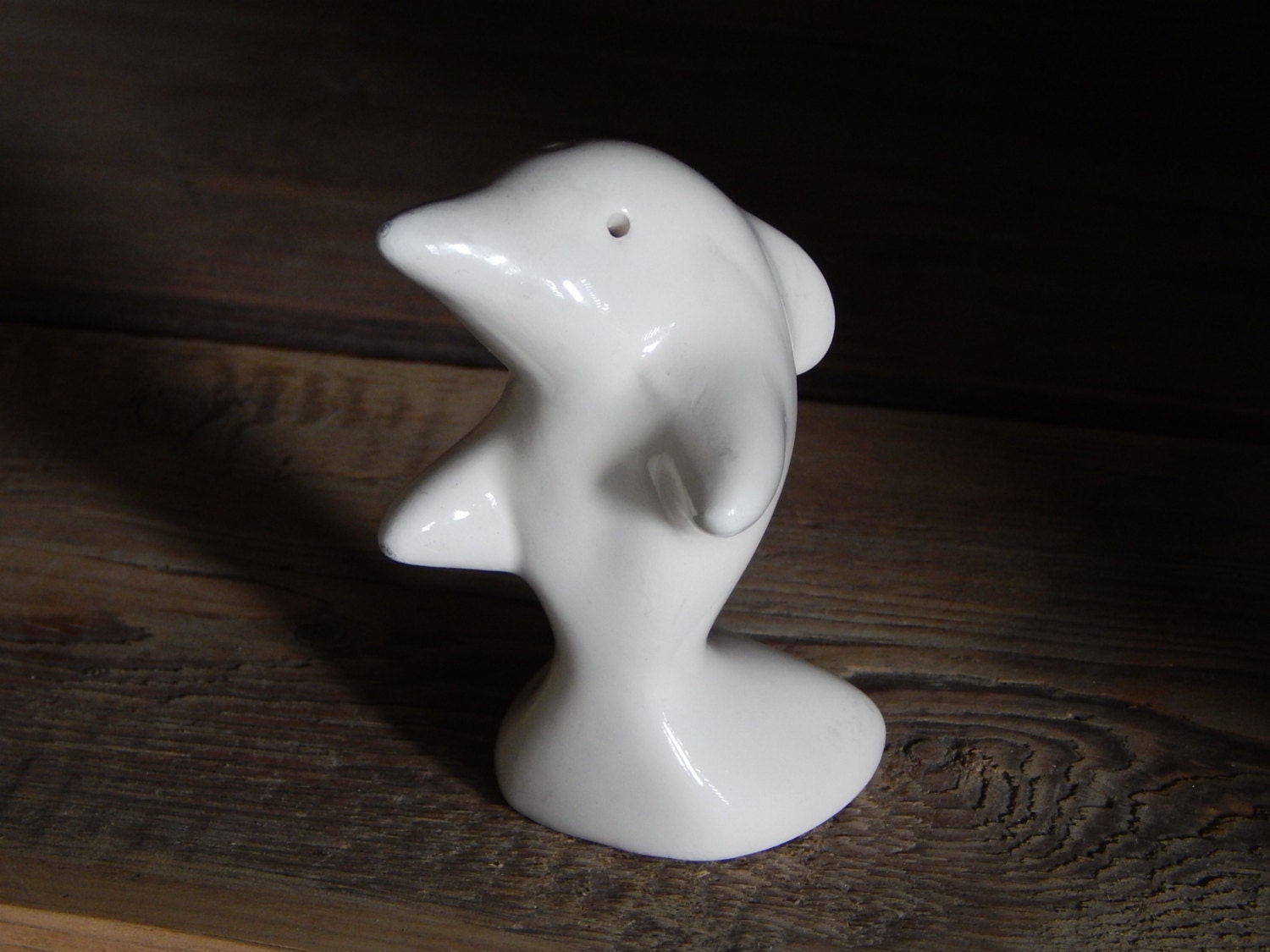 Vintage Salt Cellar Ceramic Dolphin Table Decor Food Container – Haute ...
