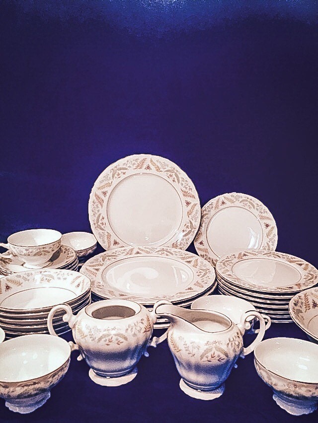 Vintage Fine China Of Japan 7009# Joanne Pattern China Set Of 42#pc ...