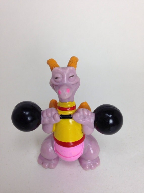 1982 Figment Weight Lifting Dragon Figure from Epcot Center at