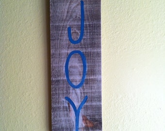 Popular items for wooden joy sign on Etsy
