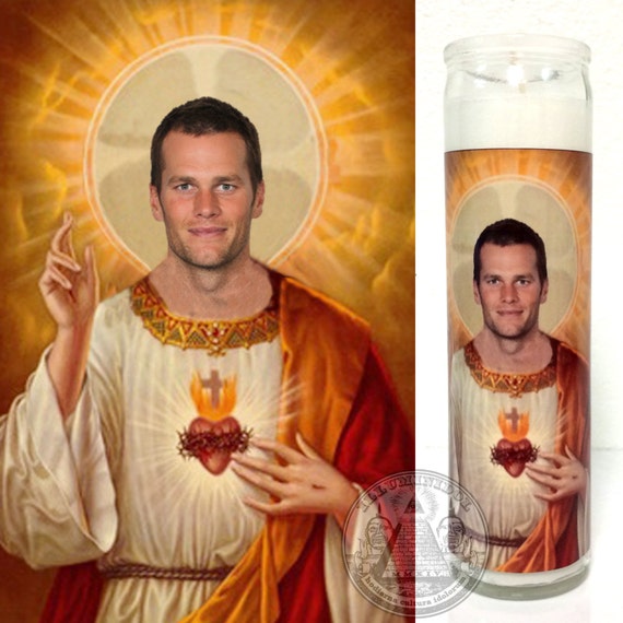 Saint Tom Brady Prayer Candle By Illuminidol On Etsy