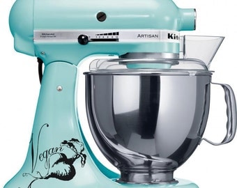 Pretty Garden Flower Kitchenaid Mixer Mixing by MilkMugDesigns