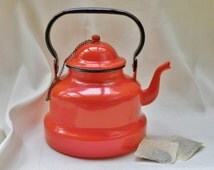 Popular items for enamel tea pot on Etsy