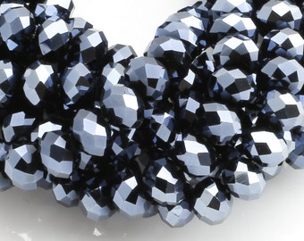 4mm 6mm 8mm 10mm Mystic Crystal color Rondelle-5 or 10 STRAND