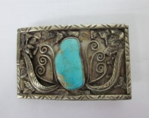 Popular items for turquoise belt buckle on Etsy