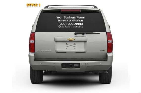 Custom Business Name Decal Window Vinyl Graphics by KLEVRgrafix