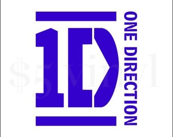 1 Direction Vinyl, Wall Art, Car Decal, Sticker, Window Decal, One ...
