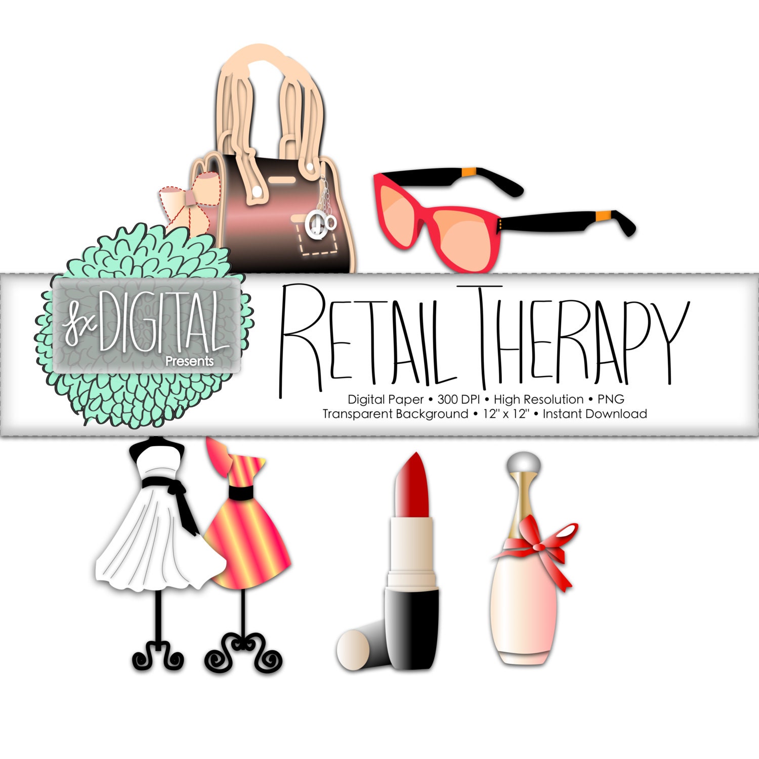 Retail Clipart Fashion Clipart Boutique Clipart Shopping