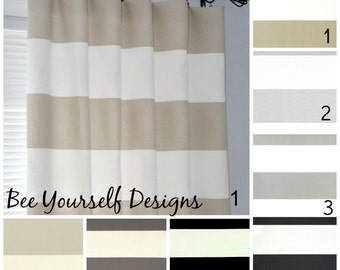 Color block curtains | Etsy