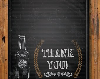 Beer thank you card | Etsy