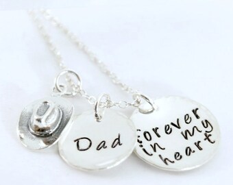 Memorial Necklace In Memory of a Loved One with by Studio463