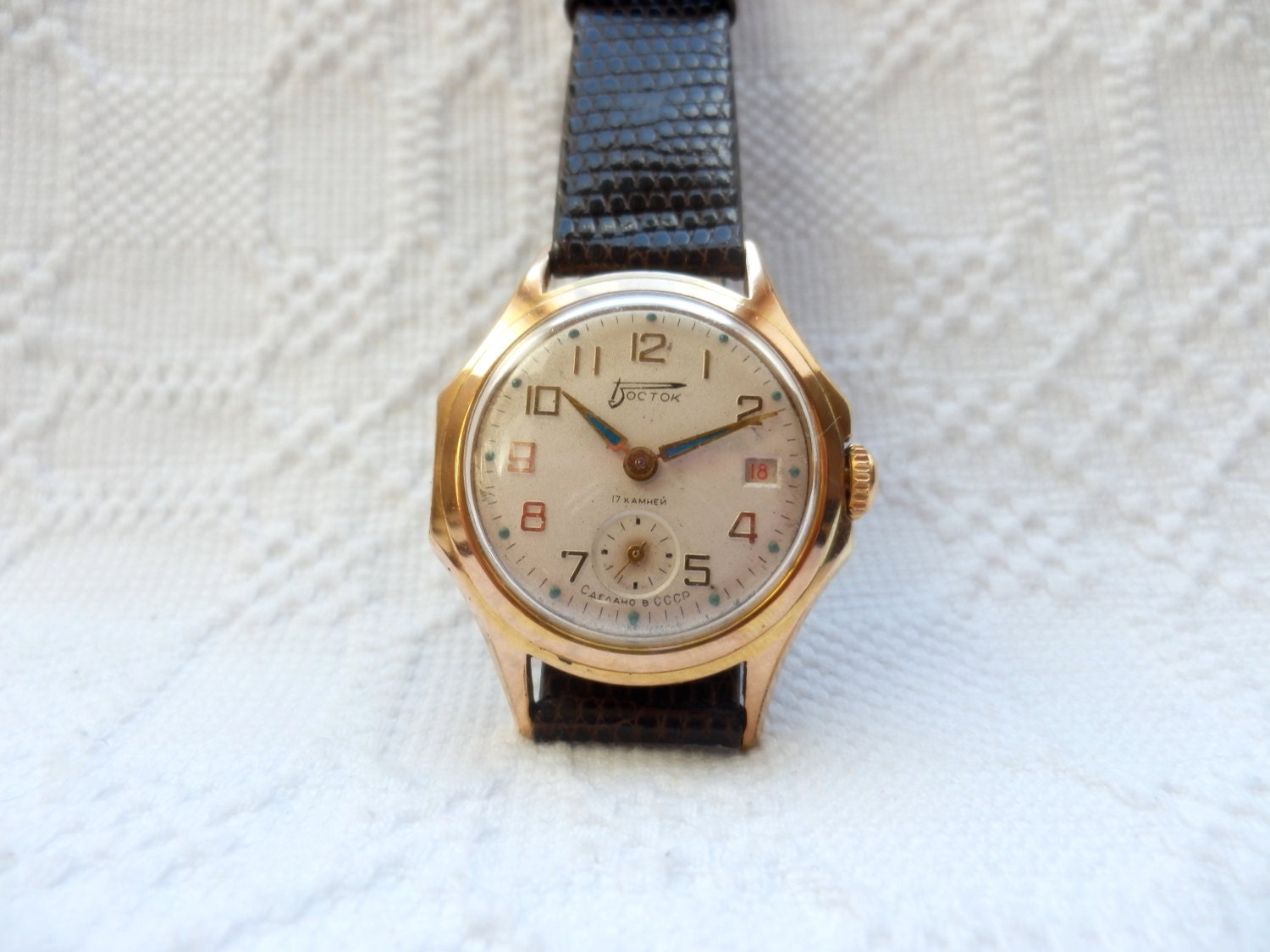 vintage gold plated Boctok men’s watch from Ussr – Haute Juice