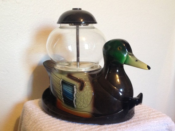 Carousel Mallard Duck Gumball Machine
