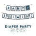 Diaper Party Banner Instant Download DIY Banner Printable