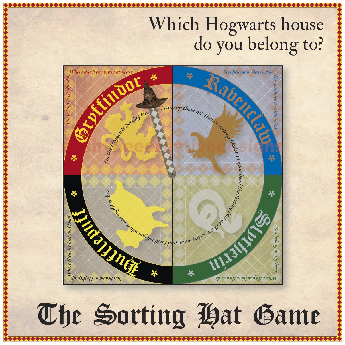 Hogwarts Sorting Hat Game