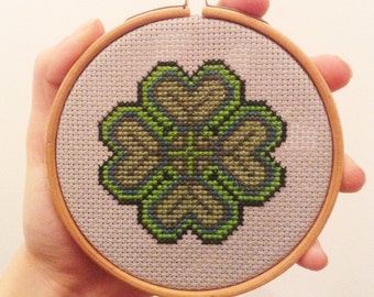 Clover cross stitch | Etsy