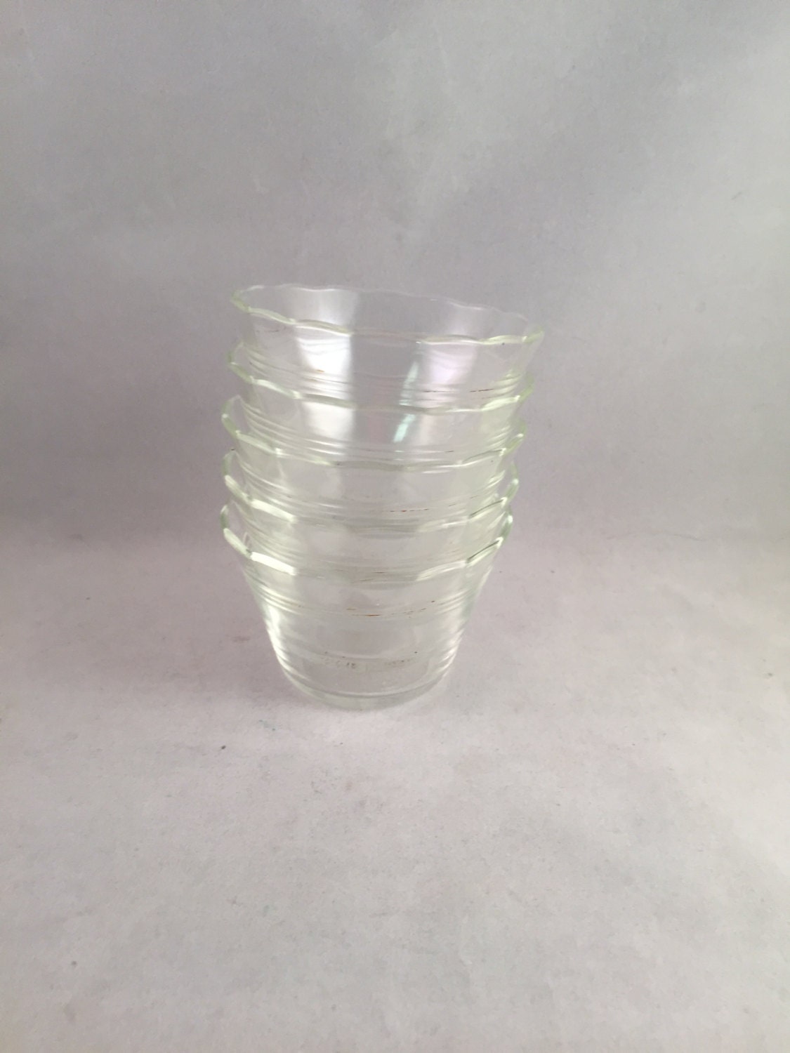 Vintage Pyrex Clear Glass Custard Bowls Set of 5 Pyrex #462 – Haute Juice