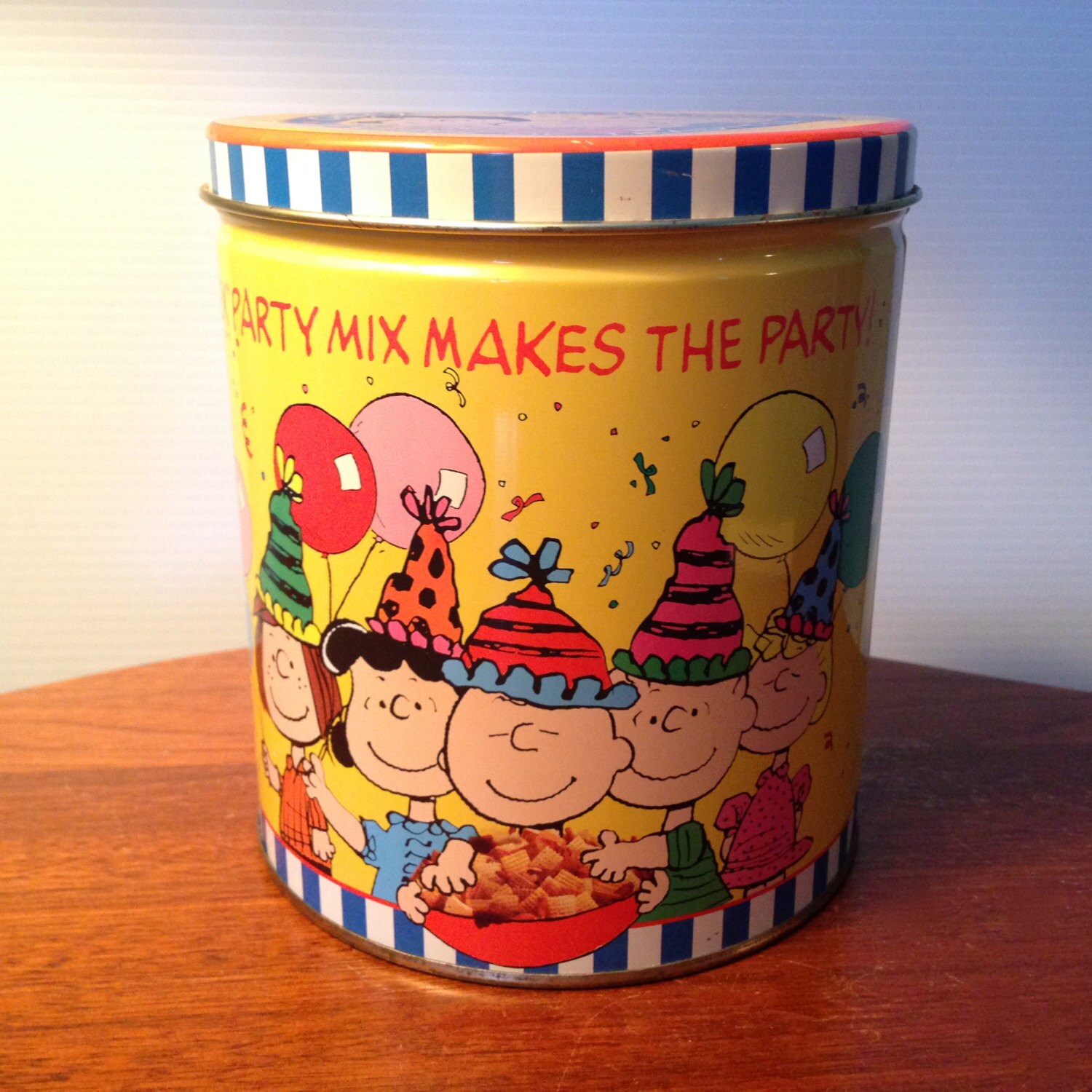 Vintage Chex Party Mix and Peanuts 40th anniversary tin