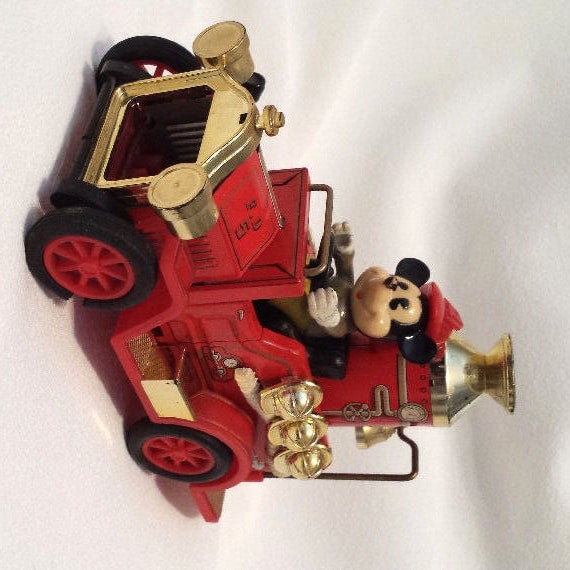 Vintage Disney Mickey Mouse Fire Truck Engine No. 5 Lever