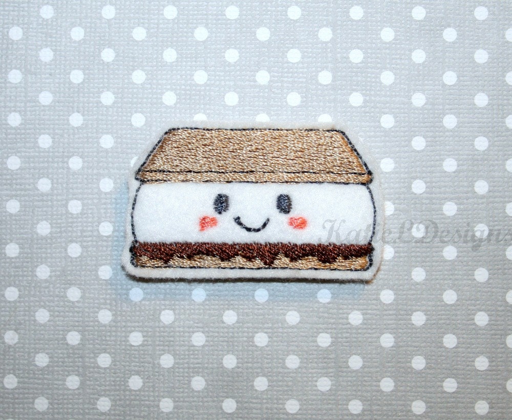 ITH S'more Feltie Machine Embroidery Design Pattern