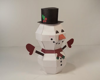 Popular items for snowman gift box on Etsy