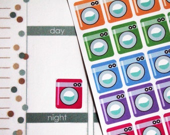 40 Washing Machine Stickers Scrapbook Stickers Laundry Stickers ...