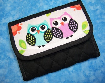 Women Wallet Small Wallet Cute Fox Fabric by MarilynnsCreations